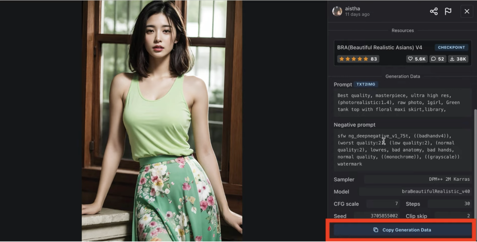 これがAI？本物の人間のようなアジア人美女画像が作成できるBRAV4の使い方｜AI美女のつくりかた
