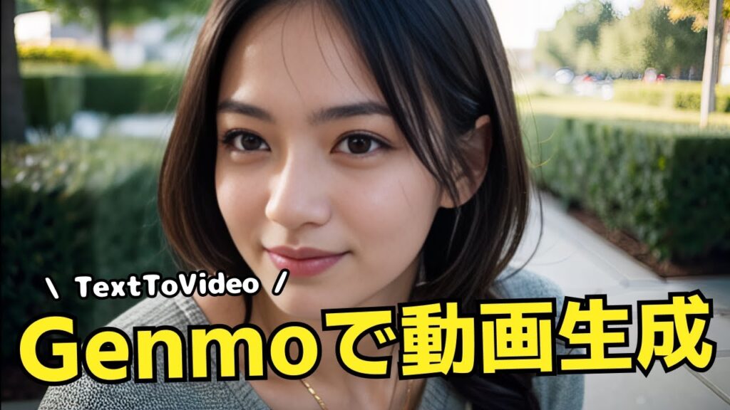Genmoを使ってテキストから動画を生成する方法とは？｜AI美女のつくりかた