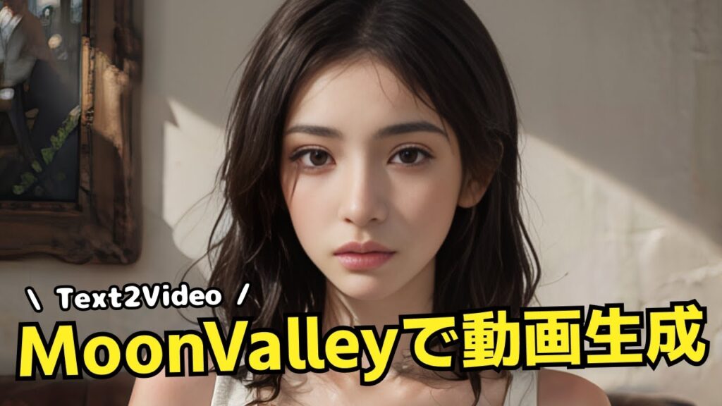 動画作り放題！MoonValleyを利用してテキストから動画を生成する方法｜AI美女のつくりかた