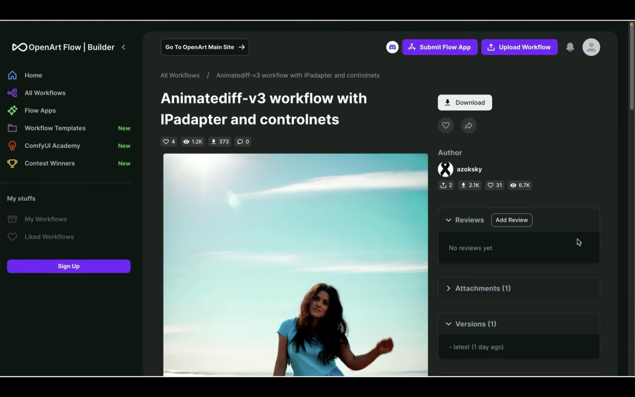 AnimateDiff v3とIP-AdapterでAI美女のダンス動画を生成する方法！｜AI美女のつくりかた