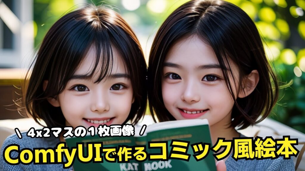 ComfyUIを使ってコミック風の絵本を生成する方法とは？｜AI美女のつくりかた