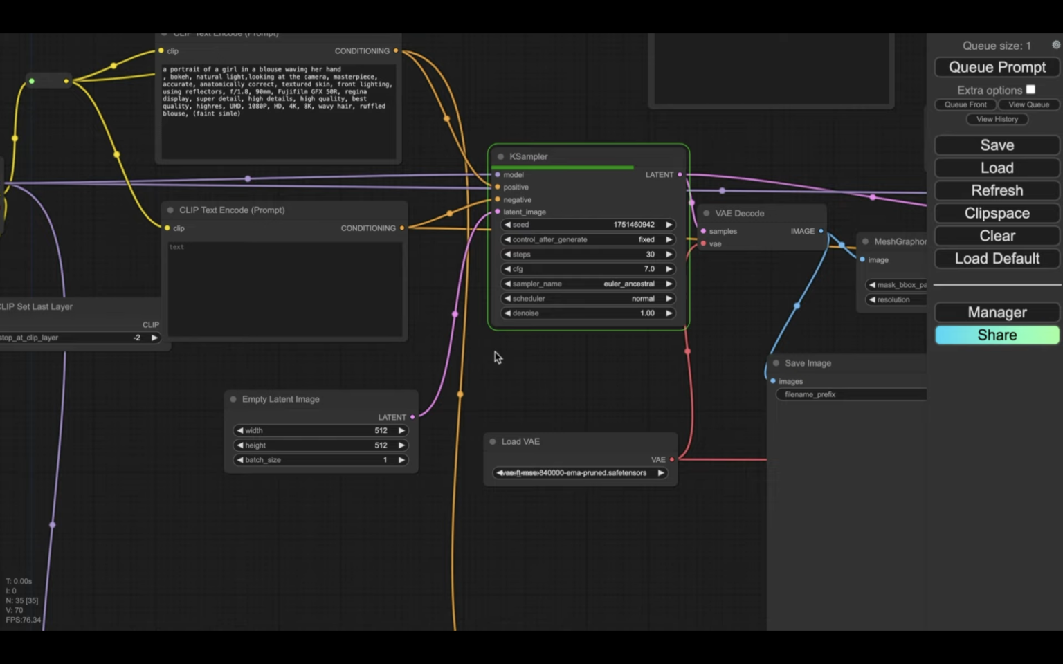 MeshGraphormerを使ってComfyUIの中で「手」の崩れを修正する方法｜AI美女のつくりかた