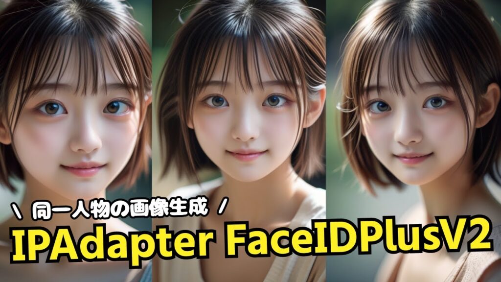 【最新版】IP-AdapterのFaceID ver2モデルを使って同一人物のAI美女を生成する方法｜AI美女のつくりかた