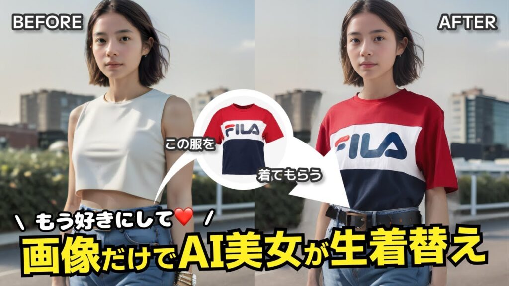 OOTDiffusionを使って画像だけでAI美女を着替えさせる方法とは？｜AI美女のつくりかた