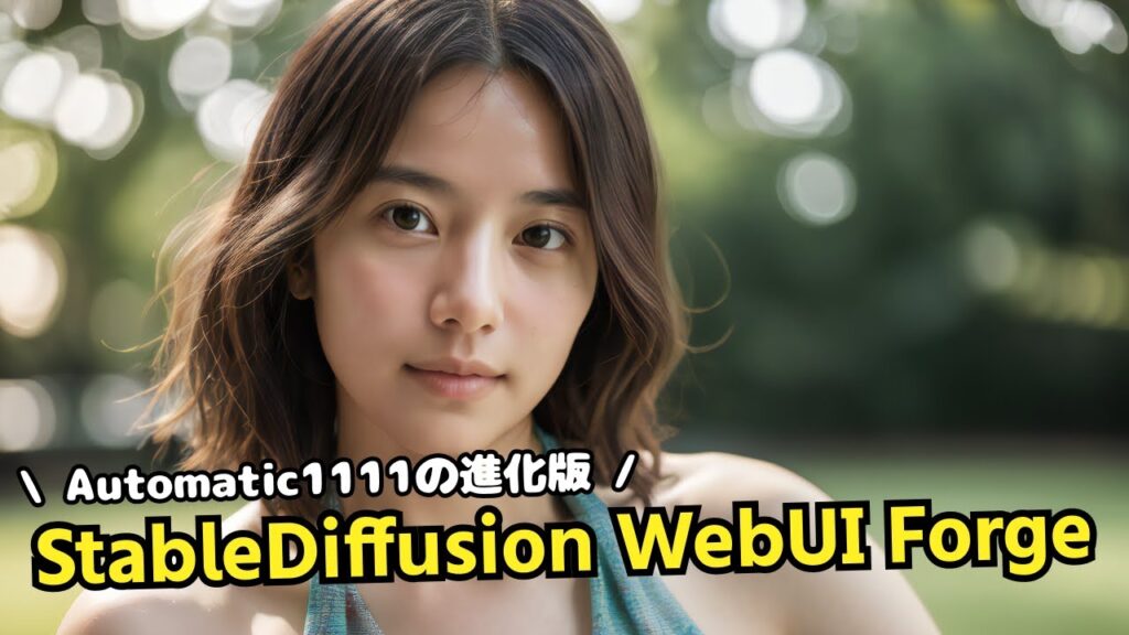 Stable Diffusion Forgeを使って画像を生成する方法！Stable Diffusion WebUI Forgeのセットアップ ...