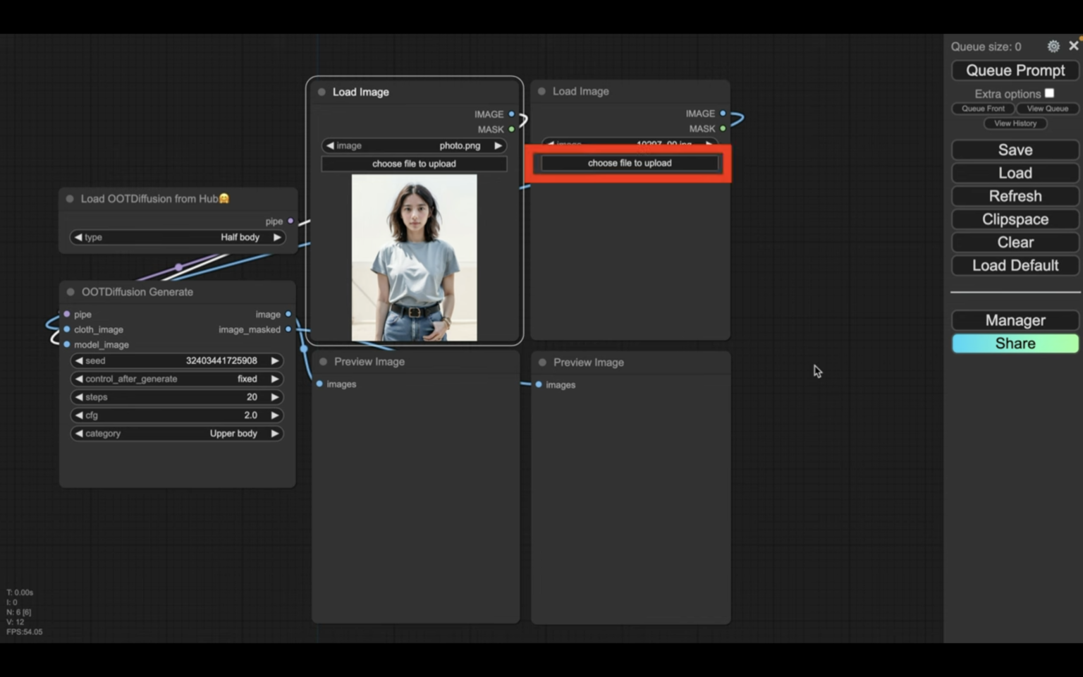 ComfyUIでOOTDiffusionを使って画像の指定だけでAI美女が生着替えさせる方法とは？｜AI美女のつくりかた